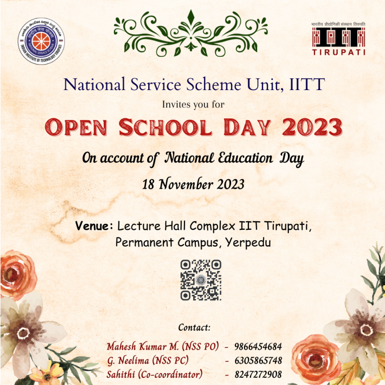 National Service Scheme (NSS), Indian Institute of Technology Tirupati